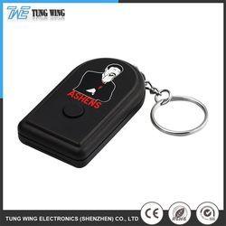 China Promotional Gift Colorful Customized Recordable Sound Keychain with Music Flash of Light and Remote Control for sale