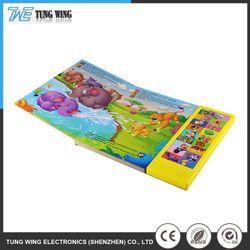 China Hard Cover Electric ABS Educational Push Button Kids Music Book with Customized Size and CE Certification for sale