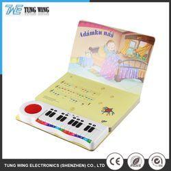 China Colorful Push Button Sound Effects Talking Book CE Certified Educational Toy Book for sale