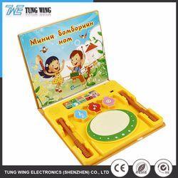 China Customized Size ABS Material CE Certified Musical Button Picture Book for Children Education for sale