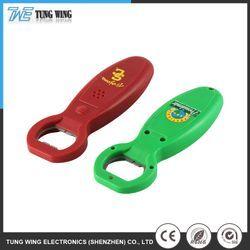 China ABS Material Electronic Sound Melody Bottle Opener with Custom Sound Recording and CE & ROHS Certified for Promotional Gift for sale