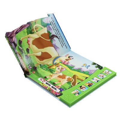 중국 29*7mm 스피커와 EN71 기록가능한 동물적 사운드 책 모듈 6 키 판매용