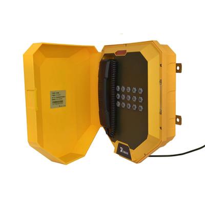 China IP68 Dustproof Industrial Weatherproof Telephone with 12V Voltage and Optional Handset for sale