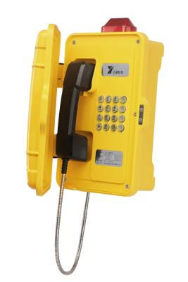 China Industrial Weatherproof Telephone with Full Duplex Analog VoIP/SIP/Analog and Industrial Grade Silicone Keypad for sale