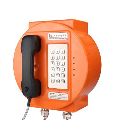 China IIC Aluminium Alloy Enclosure Explosion Proof Telephone with Strong Noise Canceling and 30W Built-in Amplifier for Hazardous Areas for sale