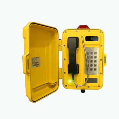 China 24VDC To 65VDC Industrial Waterproof Analog Phone With Video Camera for sale