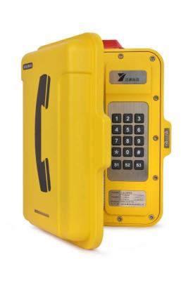 China Hotline Vandalproof Industrial Weatherproof Telephone With Blue Light for sale