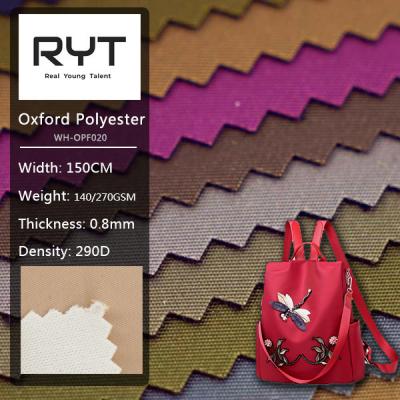 China a tela de nylon do poliéster de Oxford da sarja 290D fez malha a tela durável macia for sale