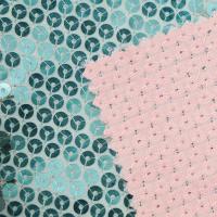 China Polyester Based Reversible Sequin Fabric Anti Static Quick Dry for sale