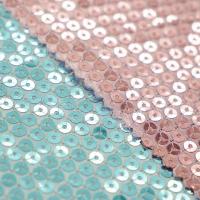 China Polyester Based Reversible Sequin Fabric Anti Static Quick Dry for sale