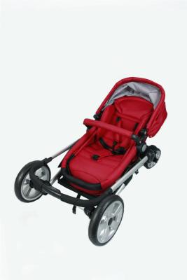 China De Wandelwagens van de de Luxebaby van de Alluminumlegering, de Lichtgewichtkinderwagen van de Luchtband Met Grote Mand Te koop