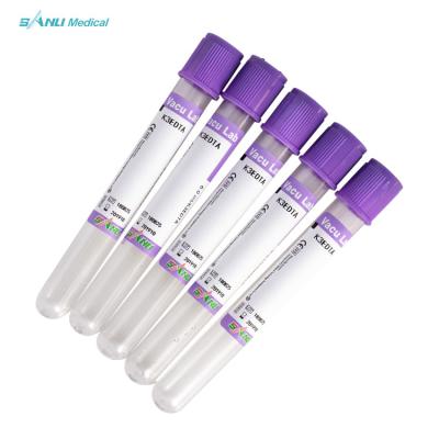 China Tubo descartável para coleta de sangue EDTA K3 3-5ml aprovado pela CE à venda