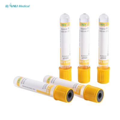 Cina ISO monouso per tubi per la raccolta del sangue con attivatore di coaguli in PET approvato con gel in vendita