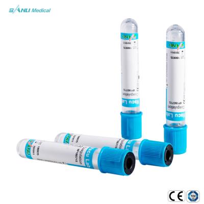 China CE ISO Blue Top Glass Coagulation Test Tubes With 3.2% Sodium Citrate Additive for sale