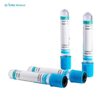 China Coagulation Test Blue Top Glass Tubes With 3.2% Sodium Citrate Additive for sale
