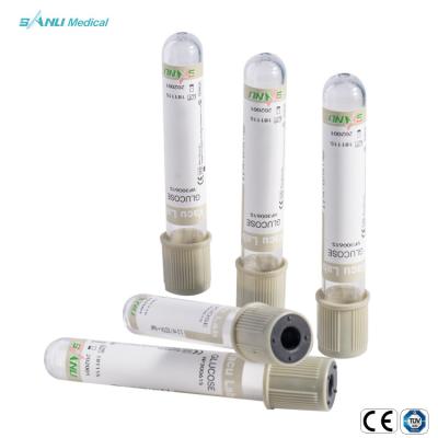 Cina Metropolitana di vetro del sangue del glucosio di vuoto 6ml Gray Top Blood Collection Tubes in vendita