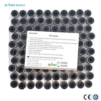 Cina Metropolitana di vetro del sangue del glucosio di vuoto 6ml Gray Top Blood Collection Tubes in vendita