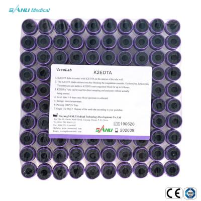 Cina Il CE ha approvato l'ANIMALE DOMESTICO di plastica dei tubi della raccolta del sangue 13x75mm K2 in vendita