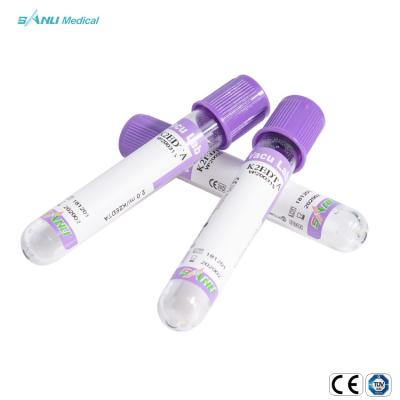 Cina Cima di plastica della lavanda dei tubi della raccolta del sangue degli ED K2 per determinazione di ematologia del sangue in vendita