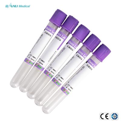 Cina Cima di vetro della lavanda 6ml dei tubi 16x100mm della raccolta del sangue degli ED K3 in vendita