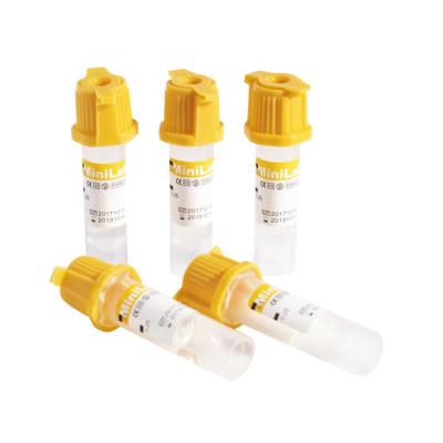 中国 0.5ml毛管血のコレクションの管は添加物ゲルが付いている活性剤の凝固する 販売のため