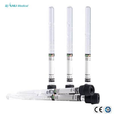 중국 CE 3.8% 구연산나트륨 ESR 채혈 튜브 1.6 밀리람베르트 진공 유리 일회용 판매용