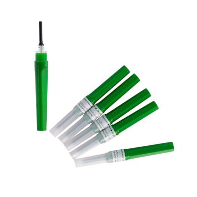China Disposable Sterile Multi Sample Blood Collection Needle 22G 1 Inch Green Color for sale