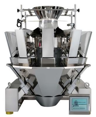 China 10 Head 1.6L Multihead Weighing Machine For Snack Food Potato Chips for sale