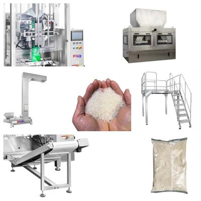 China OEM Vertical Form Fill Seal Packaging Equipment Rice Bagging Filling Machine 5KG for sale
