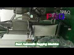 50kg milk powder semi automatic flour packing machine bottom up filling bagging equipment