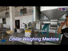 100kg double head linear weighing machine weigh filler packaging bagging odm