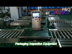 dynamic inline high speed checkweigher case metal detector 25kg