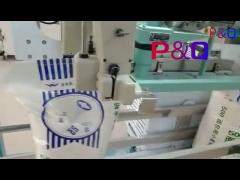 flour semi automatic bagging machine 25kg 24kw with hopper