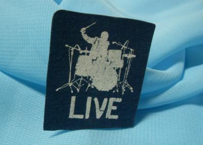 China Ribbon / Satin Tape Silk Screen Printing Labels Screen Printed Tags Professional Design for sale