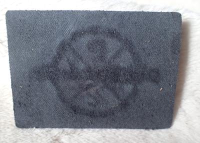 China Classic Durable Embossed Leather Patches , Fake / Genuine Leather Label for sale