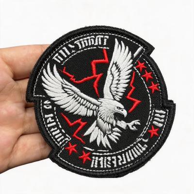 China Custom Embroidered Patches Heat Transfer 3D Washable Eco Friendly Certified Materials Ideal for Ski Wear and Sports Clothing for sale