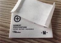 China Custom Cotton Woven Clothing Labels 3-110mm Width 0.5-3mm Thickness With Custom Logo Printing for sale