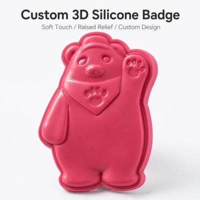 China Custom Bear Fridge Magnets Badge with Full Colorful Oekotex TPU and Eco-friendly Custom Designs for Promotional Souvenir Gifts for sale