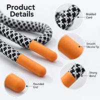 China Custom Silicone Cord Ends with Eco-friendly Polyester Cord for Durable Drawstring Accessories for sale