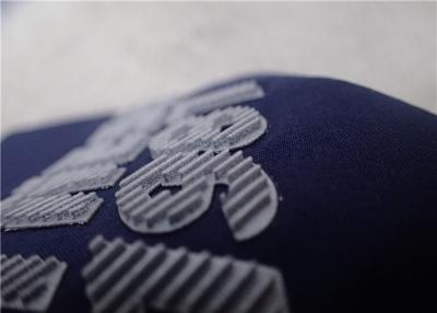 China Raised Twill Flash Silver Surface Heat Transfer Logo Three Dimensional Effect for sale