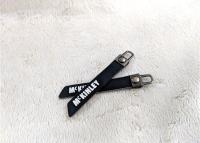 China Custom Embossed Silicone Rubber Zipper Puller for Bag Accessories 8mm for sale
