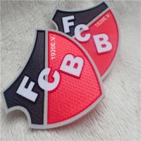 China Custom Irregular Shield Plush Flocking Patches Washable Durable 150-160C Heat Press for sale