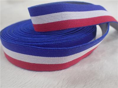 China 2CM Colorful  Jacquard Elastic Webbing For Garment 100% Polyester Material for sale