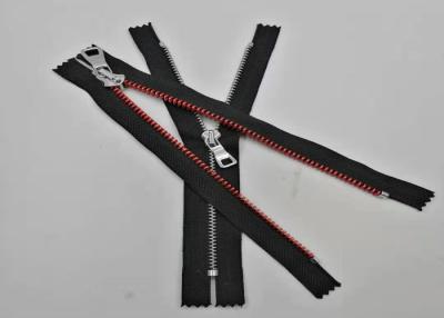 Cina Forma rotonda del metallo della chiusura lampo di alluminio dei denti per la borsa e Garmant in vendita