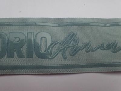 China Silicon Screen Printing Ribbon Woven Non Elastic Tape Spandex + Silicon Material for sale