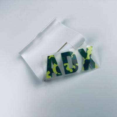 China Camouflage 3D Silicone Heat Transfer Labels With Your Own Logo for sale