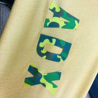 China Camouflage 3D Silicone Heat Transfer Labels With Your Own Logo for sale