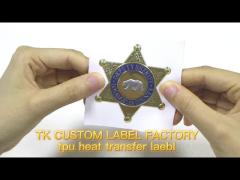 TPU personalizado OEKOTEX Patches OEM Garment Symphony Novel Patches de borracha