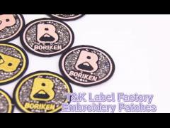 Abbigliamento ricamo Etichette per squali Patch di trasferimento di calore Lavabili personalizzati