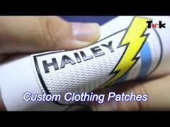 custom clothing patches and tpu badges with led flashing magnetic and nickel-free features
